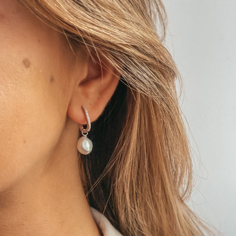 Cercei din argint Parfait - Perle Naturale | Cercei | Indira